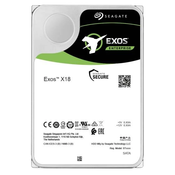 Seagate 16TB 3.5" SATA3 X18 Exos (ST16000NM000J) 7200rpm hard disk