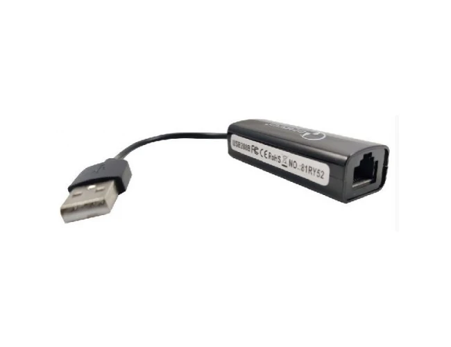 Gembird (NIC-U6) adapter USB (muški) na LAN (ženski) crni