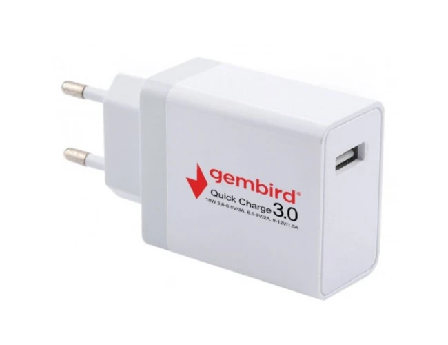 Gembird (NPA-AC36) kućni punjač za telefone+kabl USB (muški) na tip-C (muški) 1.2m