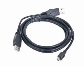 Gembird (CCP-USB22-AM5P-3) kabl USB (muški) na USB (muški)+mini USB (muški) 0.9m crni