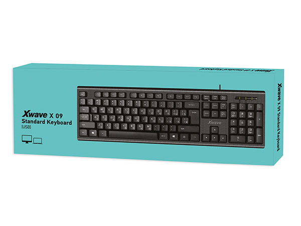 Tastatura crna USB, USA slova+ ćirilična slova