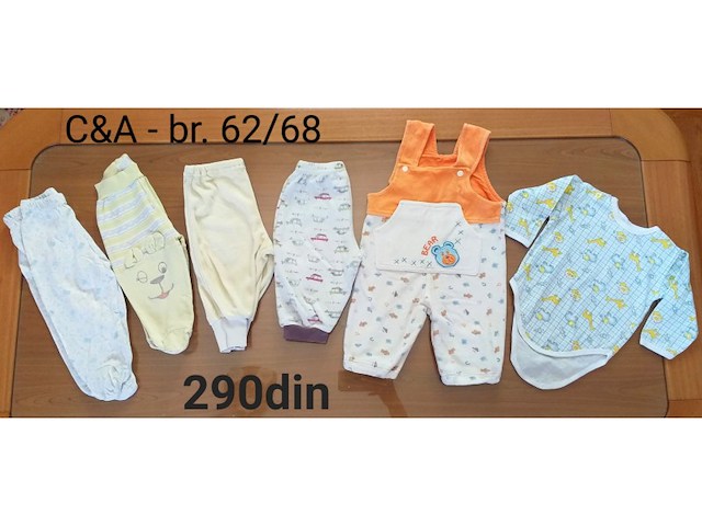C&;A pidžama trenerka bodi za bebe dečake br. 62 - 68