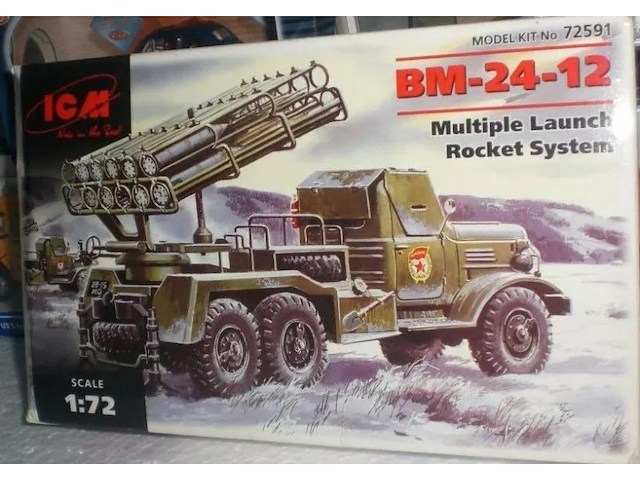 1:72 SSSR BM-24-12 multiple rocket launcher 9 cm