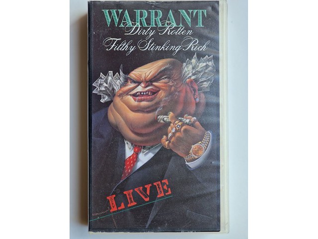 Warrant Dirty Rotten Filthy Stinking VHS heavy metal
