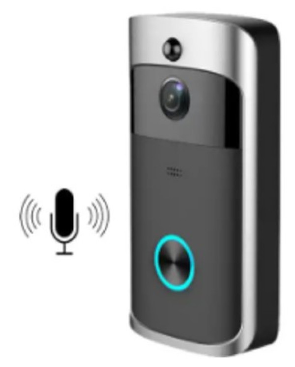 SMART-VIDEO-INTERFON-BELL-EF-V5 Gembird Door Video Bell Wifi Doorbell Camera 1080p Wifi Door Bell Se