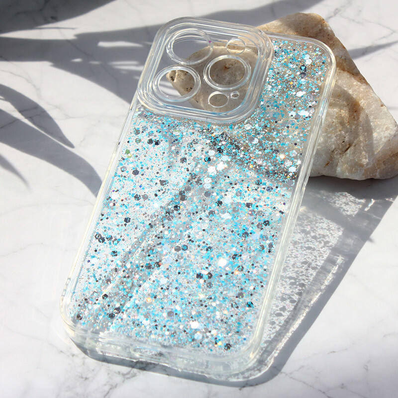 Maskica Glitter za iPhone 14 Pro 6.1 plava