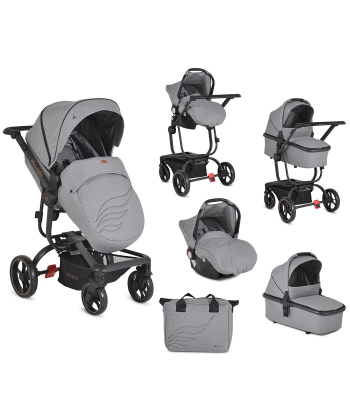 Cangaroo Ellada premium kolica za bebe 3 u 1 - Grey