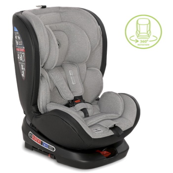 Lorelli auto sedište Nebula Isofix 0-36kg 360° rot grey leather 2023