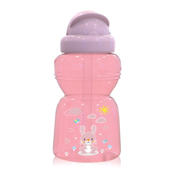 Lorelli sportska flašica sa slamčicom 325ml 6+ animals blush pink