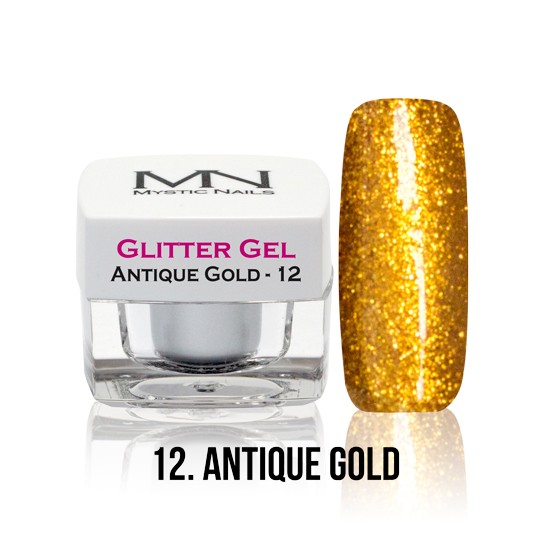 Glitter Gel - no.12. - Antique Gold - 4g
