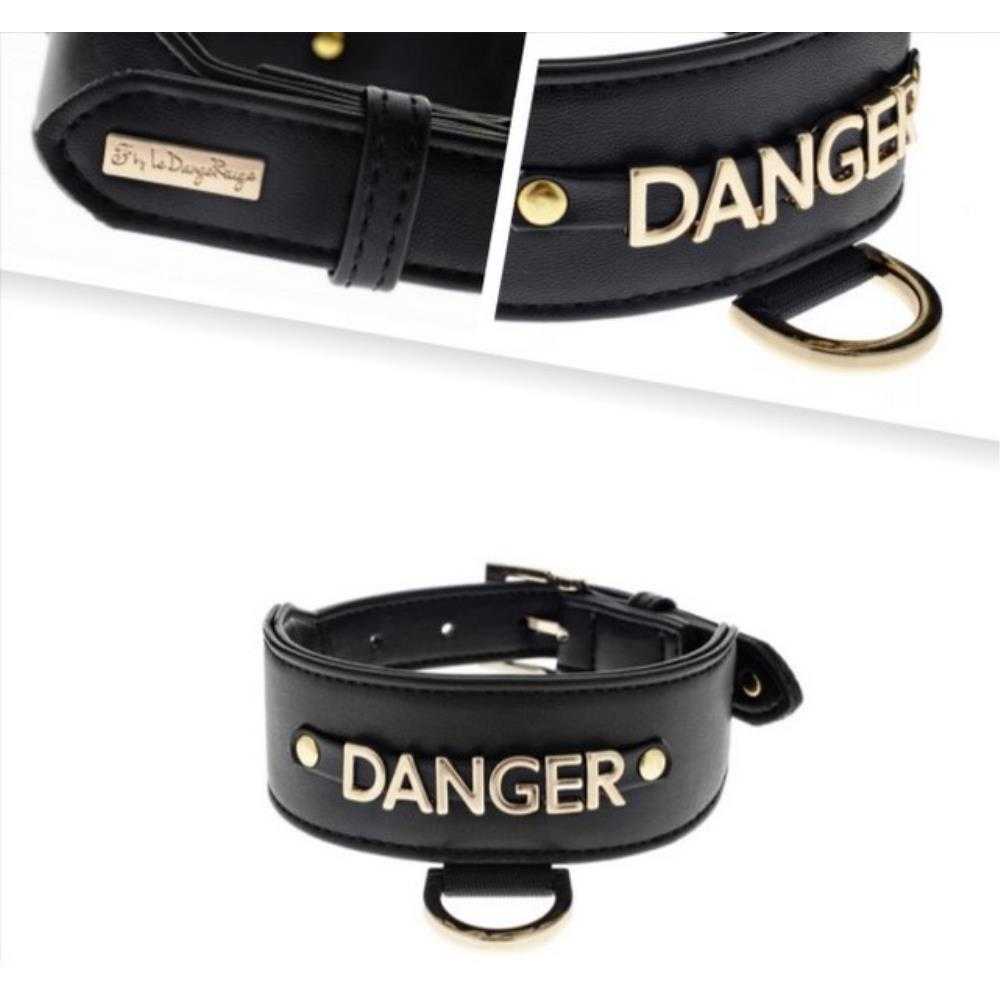 Ferribiella Ogrlica Danger Black - L 32-40cm