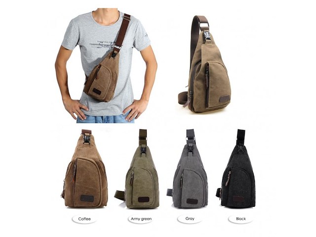 Torbica Za Rame Canvas Sling Shoulder Bag Model 1