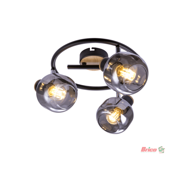 SPOT LAMPA M180132 CRNA 3XE14 40W