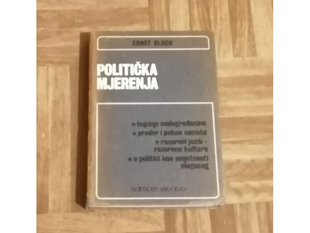 Politička mjerenja - Ernst Bloch