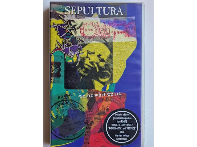 Sepultura We Are What We Are Original VHS heavy metal