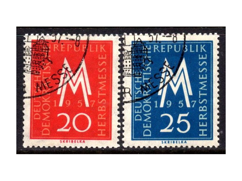 Nemačka DDR 1957. Komplet serija