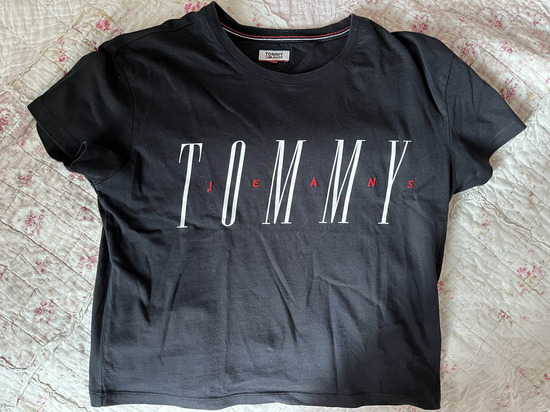 Tommy Jeans crna majica kratkih rukava