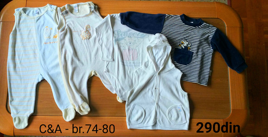 C&A zeke bodi za bebe br. 74 - 80