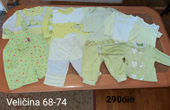 Zeka bodi pidžama za bebe zeleno br. 68 - 74