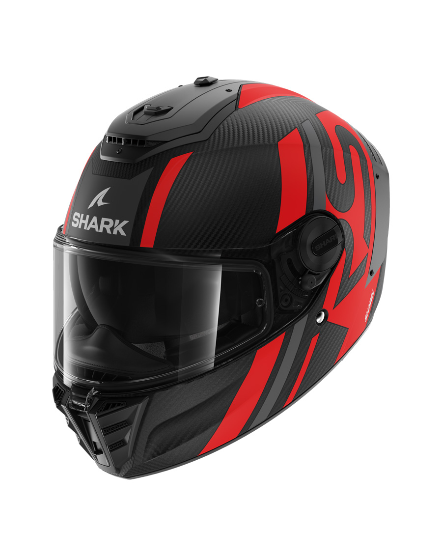 Shark Spartan RS Carbon Shawn crvena