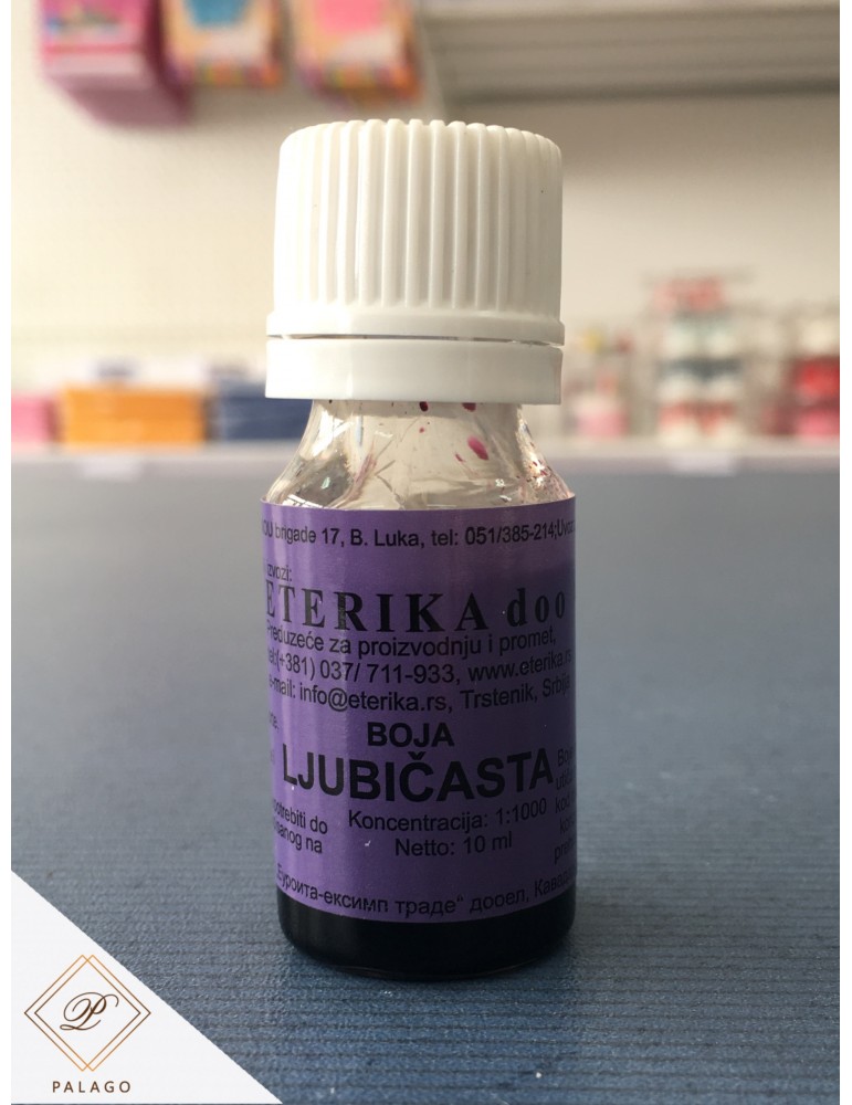 LJUBIČASTA BOJA TEČNA 10ml