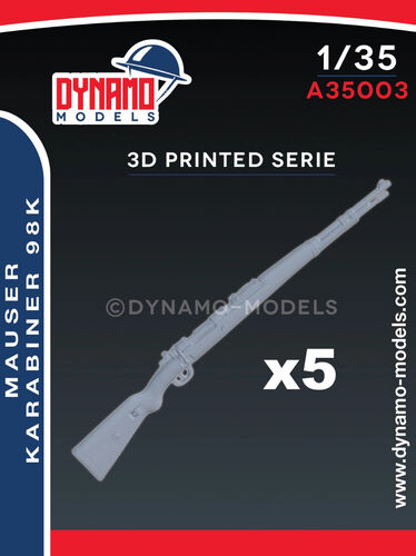 Dynamo-Models A35003 German Weapon Mauser Karabiner 98K (5 Guns)