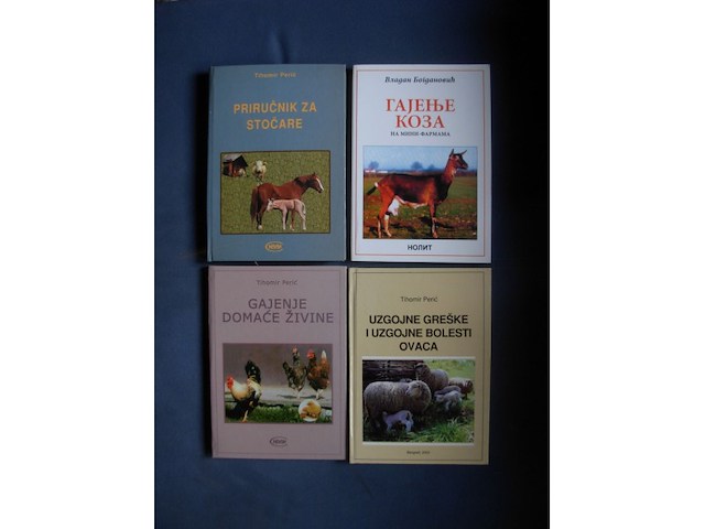 4 knjige o stočarstvu...