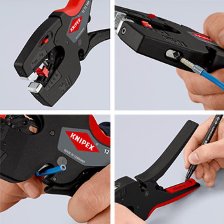 Knipex – Automatska klešta za skidanje izolacije NexStrip® 0,03-10mm² u blister pakovanju – 12 72 190 SB