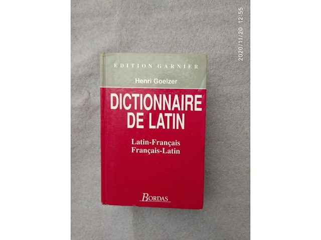 Latinski-francuski/Francuski-latinski recnik