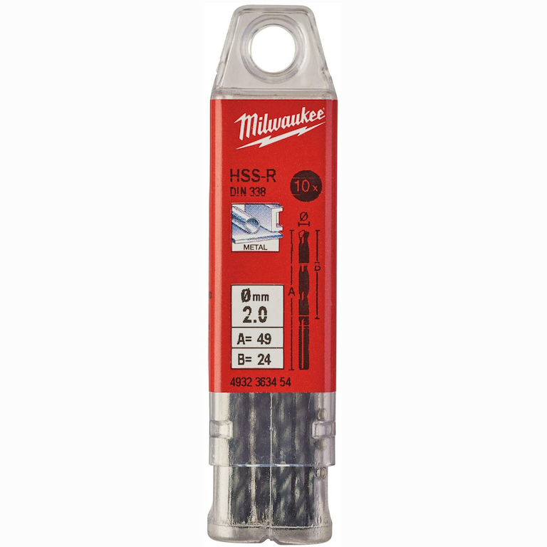 Milwaukee Set burgija za metal, HSS-R, 2 x 24/49 mm, 10 kom, 4932363454