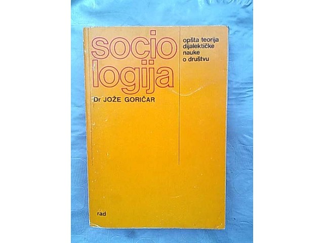 Sociologija-Joze Goricar