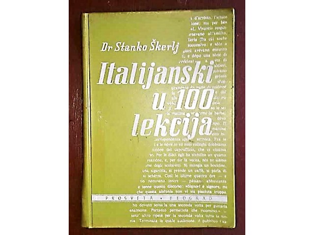 Italijanski u 100 lekcija-Dr Stanko Skerlj