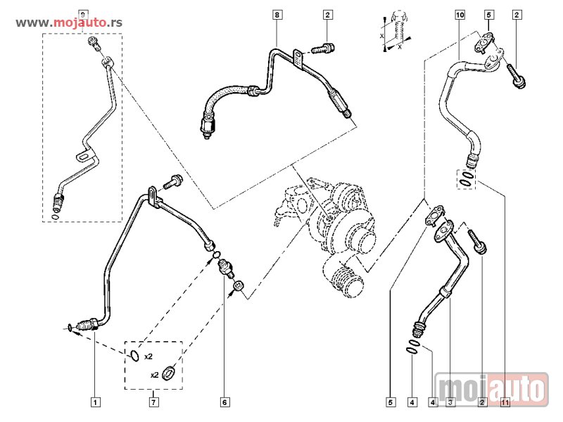 Reno Laguna 1.9DCI Crevo Ulja 01-07, NOVO