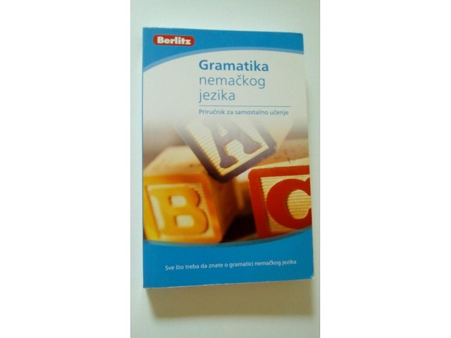 GRAMATIKA NEMAČKOG JEZIKA, BERLITZ