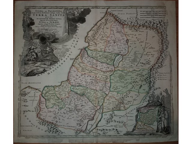 HOMANOVA MAPA SVETE ZEMLjE, Nirnberg, oko 1720-40.