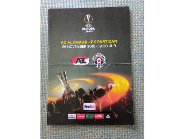 Program utakmice AZ Alkmaar - FK Partizan