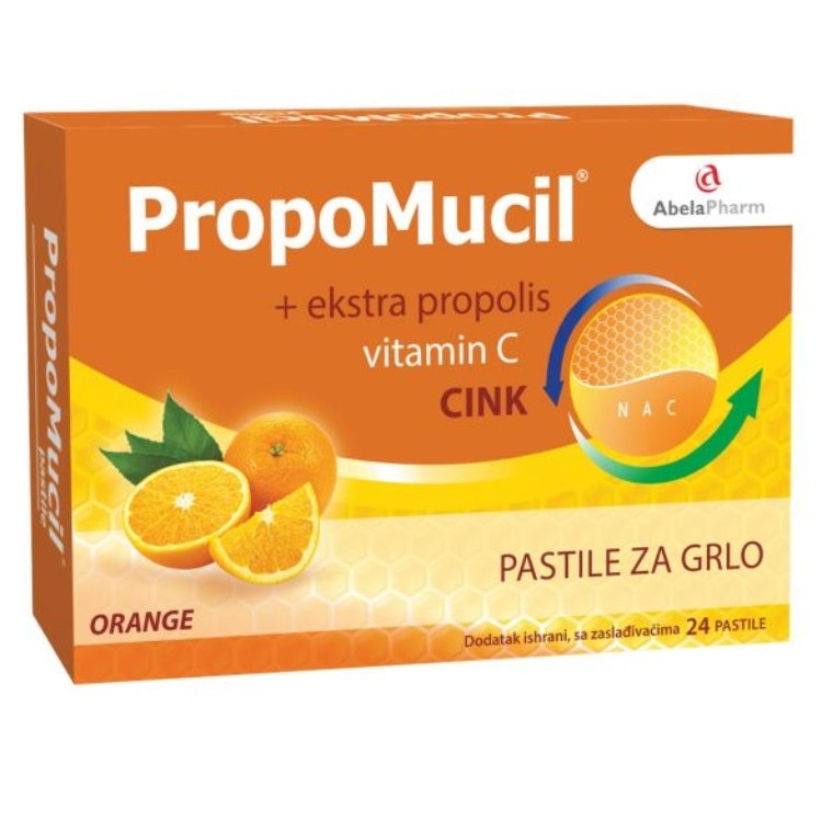 Propomucil pastile pomorandža 24 komada