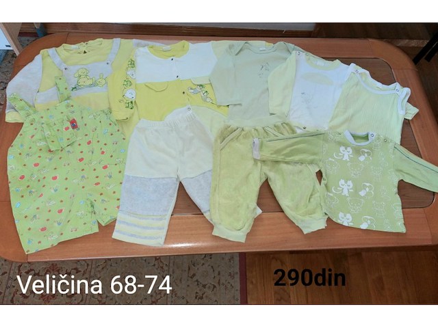 Zeka bodi pidžama za bebe zeleno br. 68 - 74