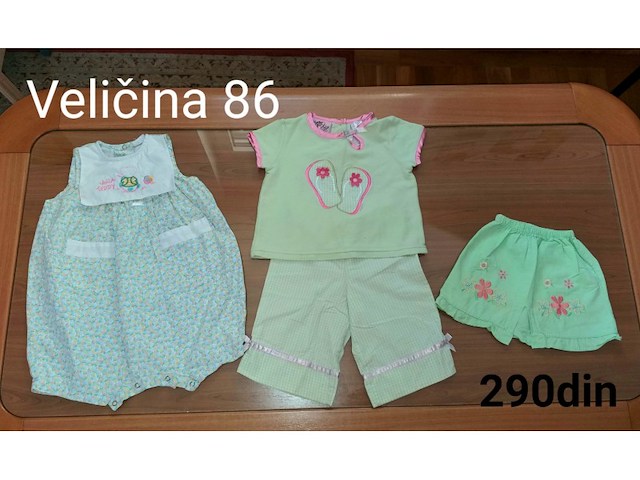 Set za bebe devojčice zeleni br. 86