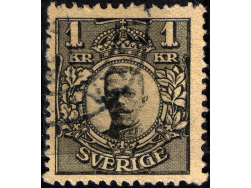 kt575r 1911-9 Sverige Mi83(-o-)1/16