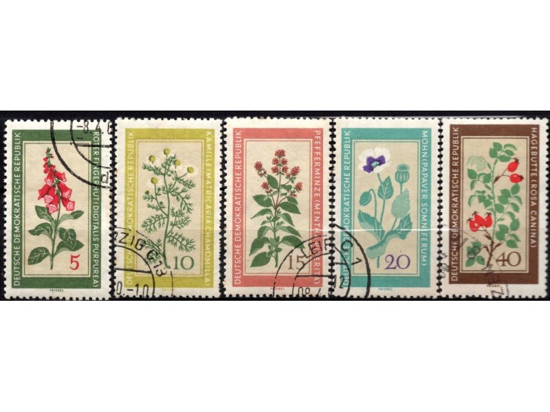 Nemačka DDR 1960. Komplet serija, FLORA