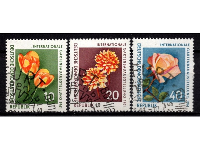 Nemačka DDR 1961. Komplet serija, FLORA