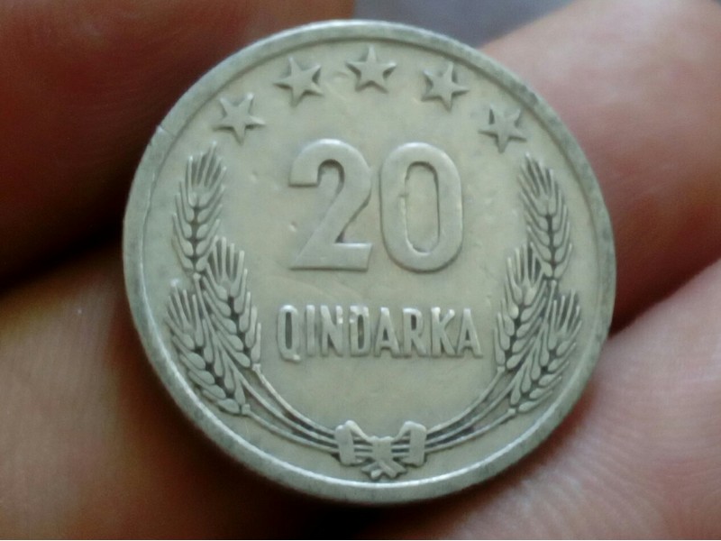 Albanija, 20 qindarka 1964