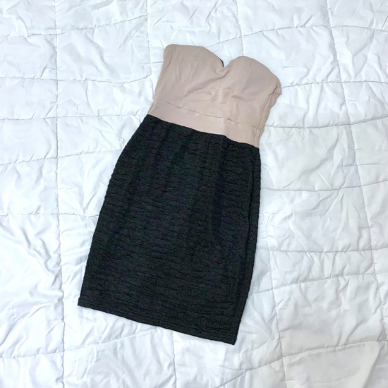 368. Tally Weijl korset mini haljina, roze crna