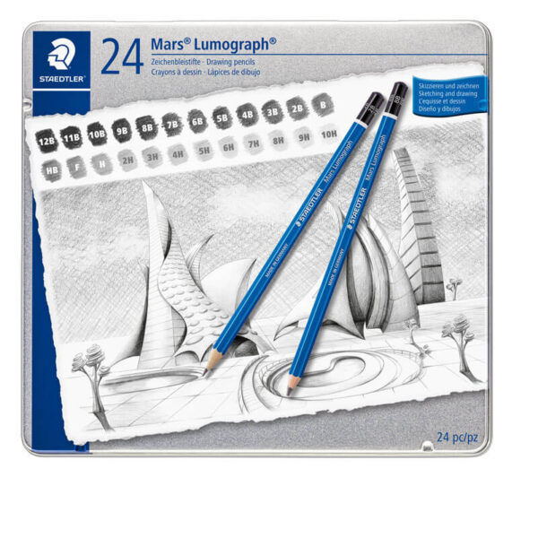 Grafitne olovke set 24 Mars Lumograph | Staedtler 100-G24
