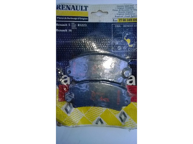 Disk plocice za Renault 5 i 14, original.