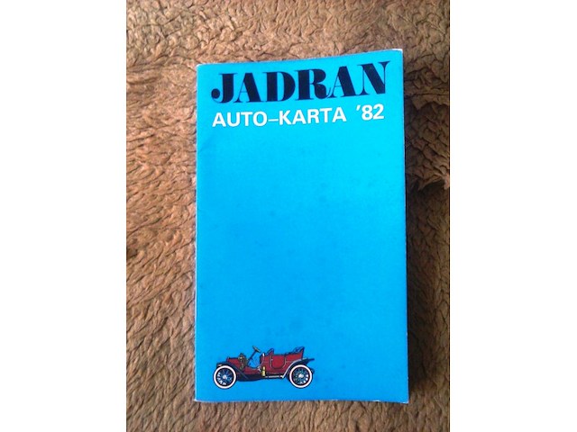 JADRAN auto-karta 1982 g.