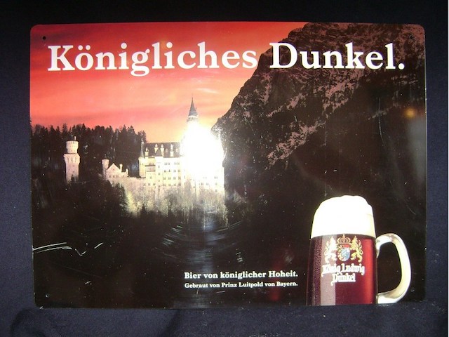Reklama limena Konig Ludwig Dunkel pivo
