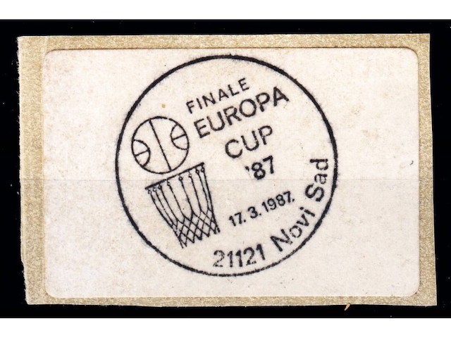 FINALE EUROPA CUP 1987 NALEPNICA