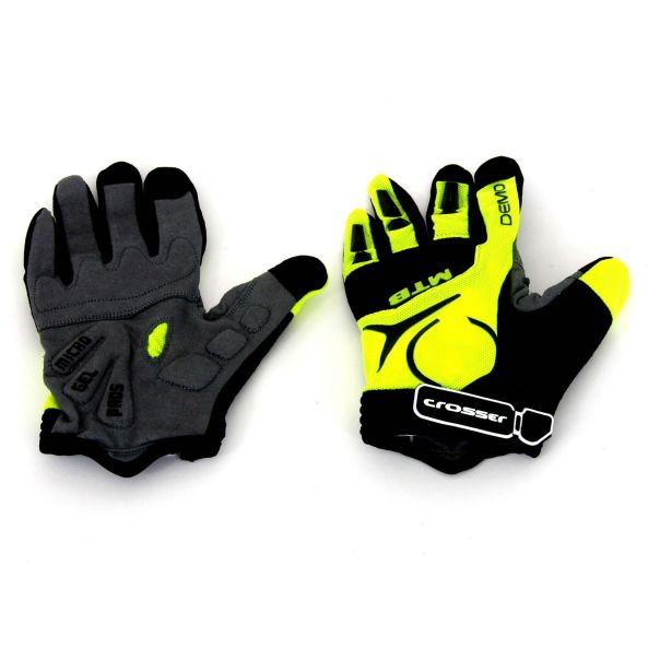 CROSSER Rukavice CG-537 LONG FINGER black/green M